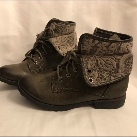 Rock & Candy | Shoes | Army Green Rock Candy Boot | Poshmark
